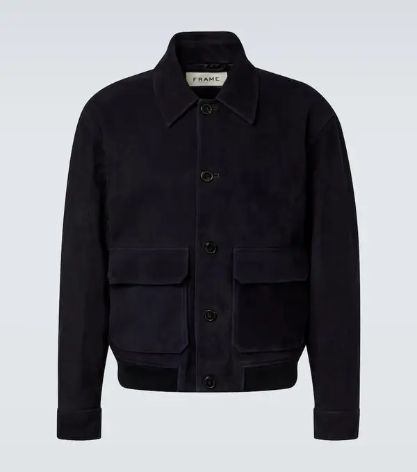 FRAME Suede Blouson Jacket