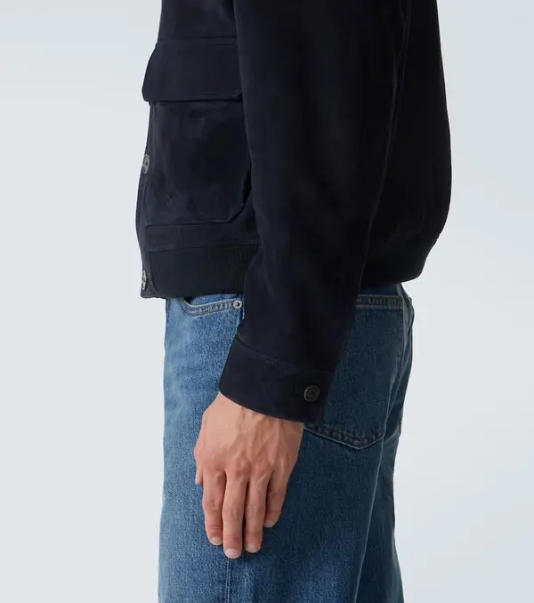 FRAME Suede Blouson Jacket