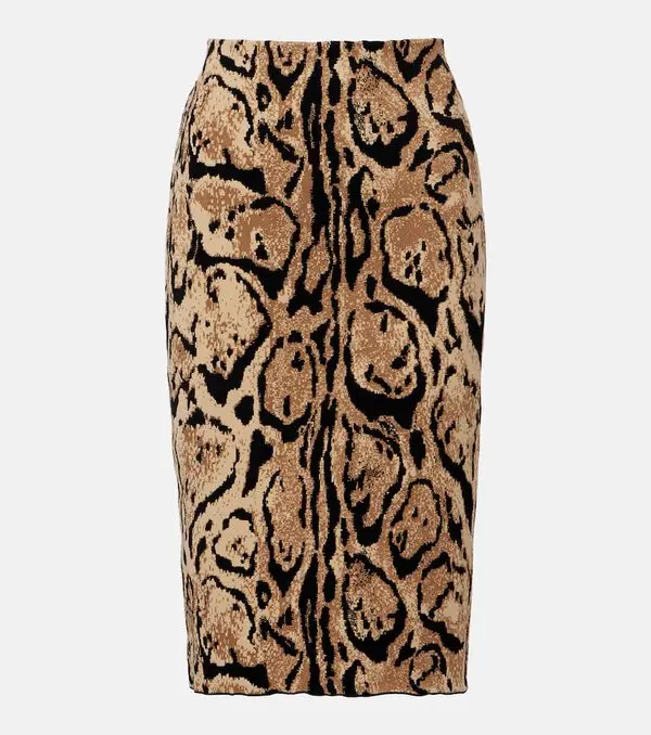 Stella McCartney Jacquard Pencil Skirt - Multicoloured