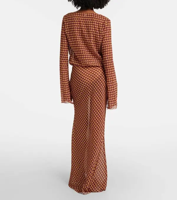 BANANHOT Nema Printed Maxi Dress