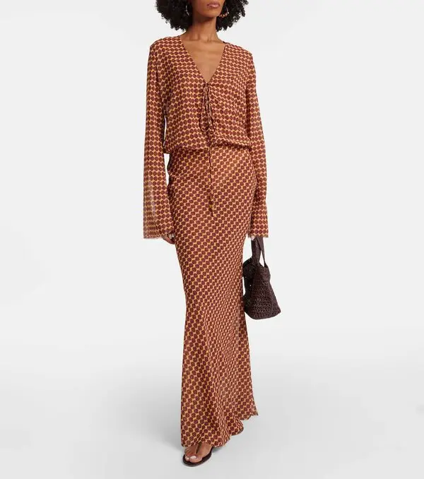 BANANHOT Nema Printed Maxi Dress