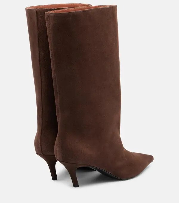 Amina Muaddi Fiona Suede Boots