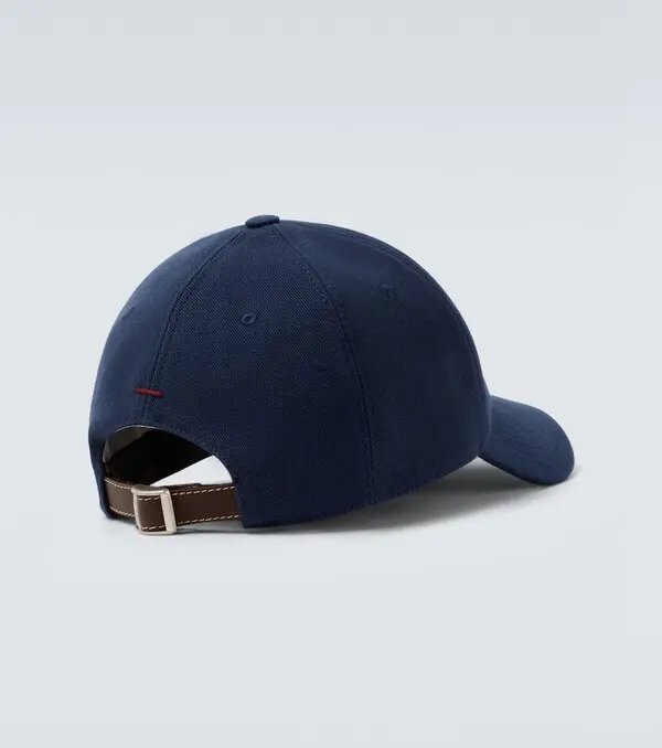 Brunello Cucinelli Canvas Baseball Cap - Blue