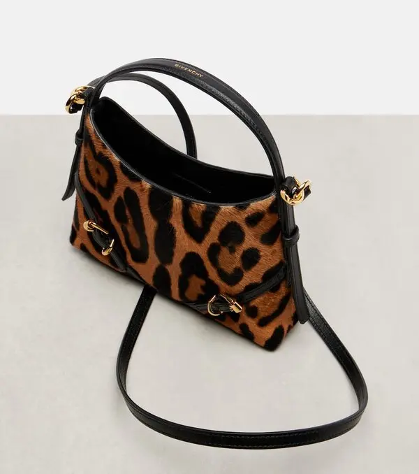 Givenchy Voyou Mini Calf Hair Shoulder Bag - Brown