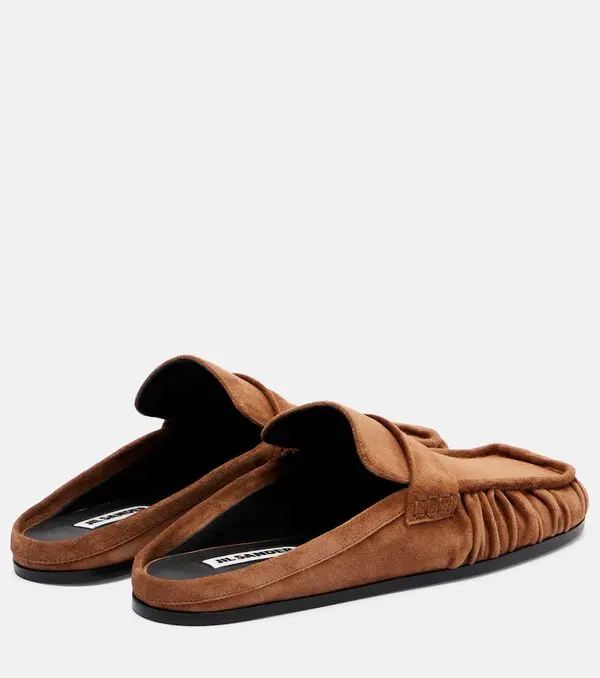 JIL SANDER Sabot Suede Mules
