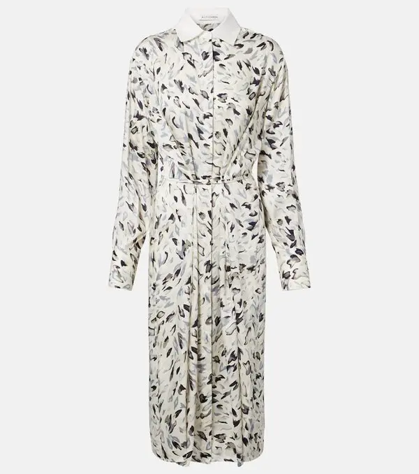Altuzarra Floyd Printed Cotton-blend Shirt Dress