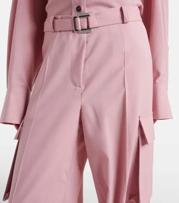 Attico Belted Cargo Trousers