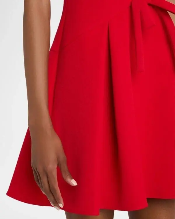 Shoshanna Hattie Sleeveless Bow-front Mini Dress