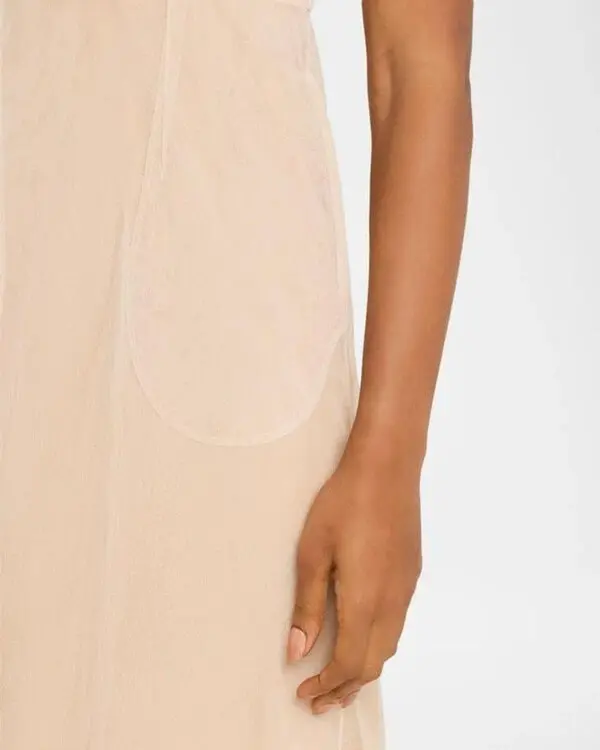 Simone Rocha Sheer Sculpted Gathered Bust Dress - Nude