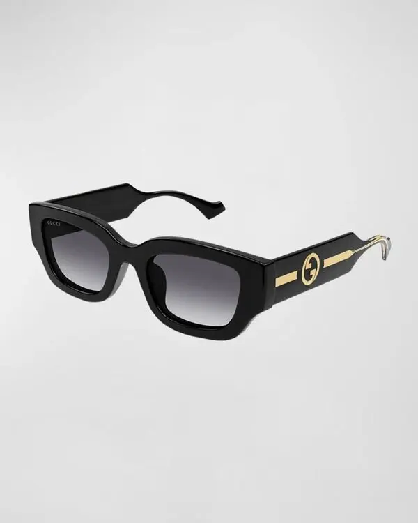 Gucci Gg Logo Rectangle Sunglasses