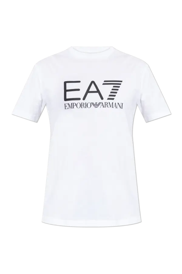 Emporio Armani T-shirt With Printed Logo - White
