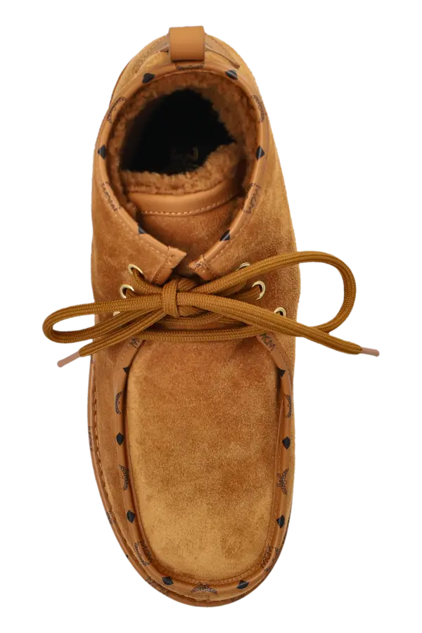 Mcm Platform Snow Boots - Brown