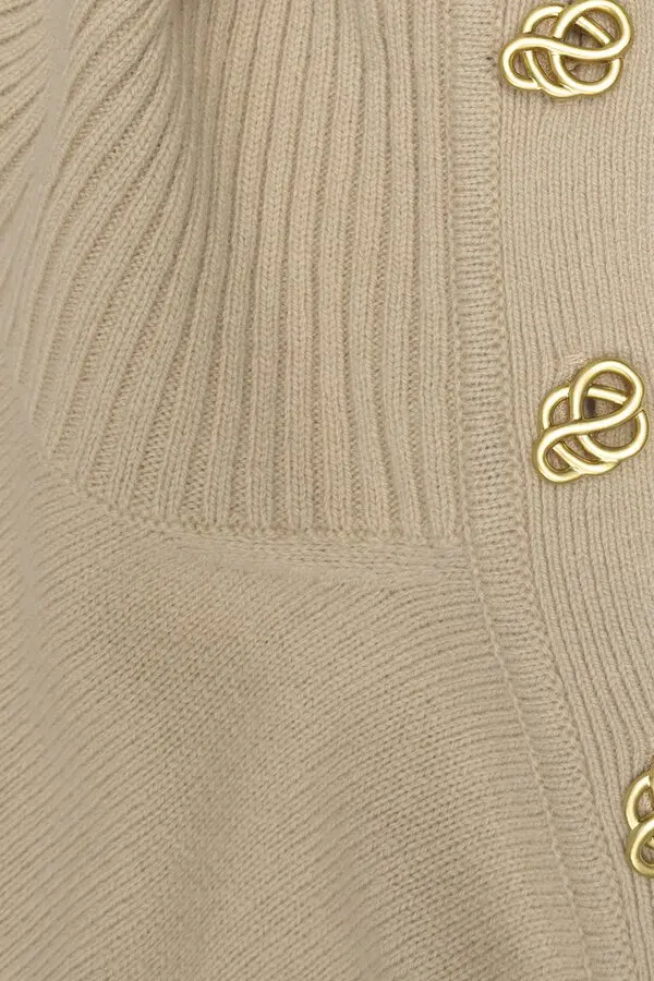 BY MALENE BIRGER Wool Turtleneck Sweater - Beige