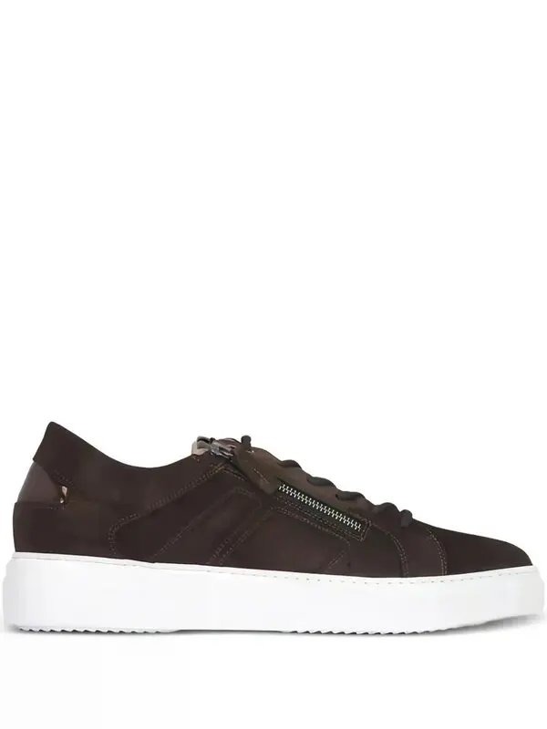 Ron White Zip-detail Sneakers - Brown