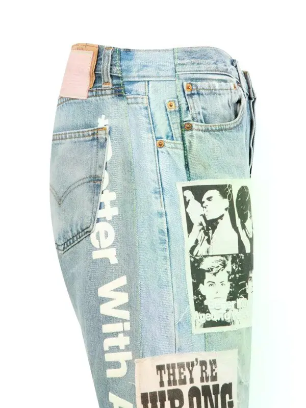 BETTER WITH AGE X Levi's 501 Patchwork Denim Shorts