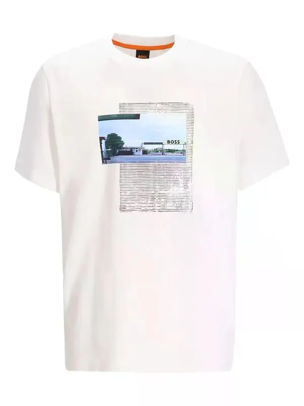 Hugo Graphic Te_ontheway T-shirt - White