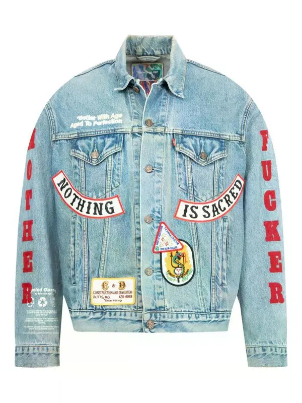BETTER WITH AGE Clark Patchwork Denim Jacket - Blue
