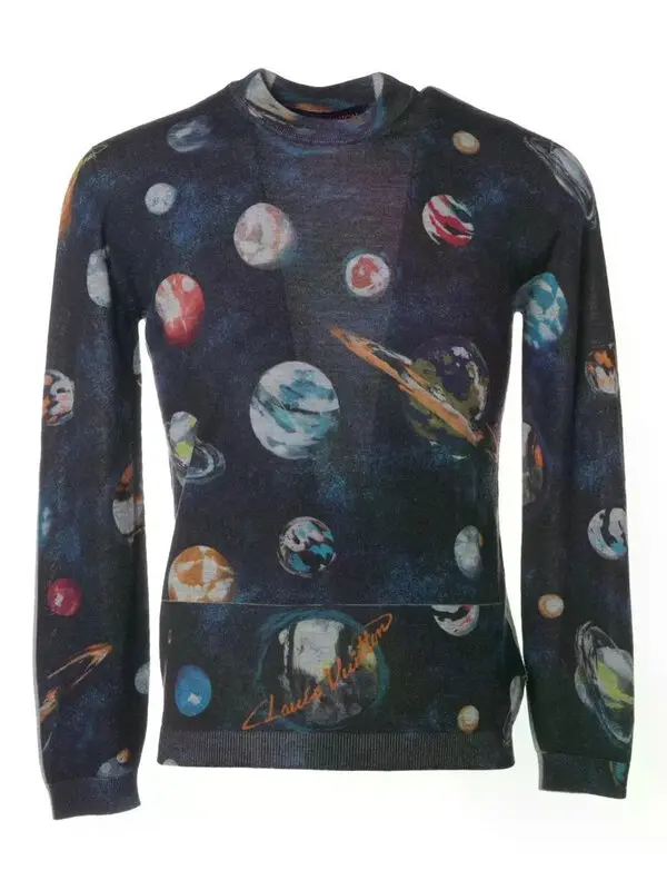 LOUIS VUITTON Galaxy-print Sweater