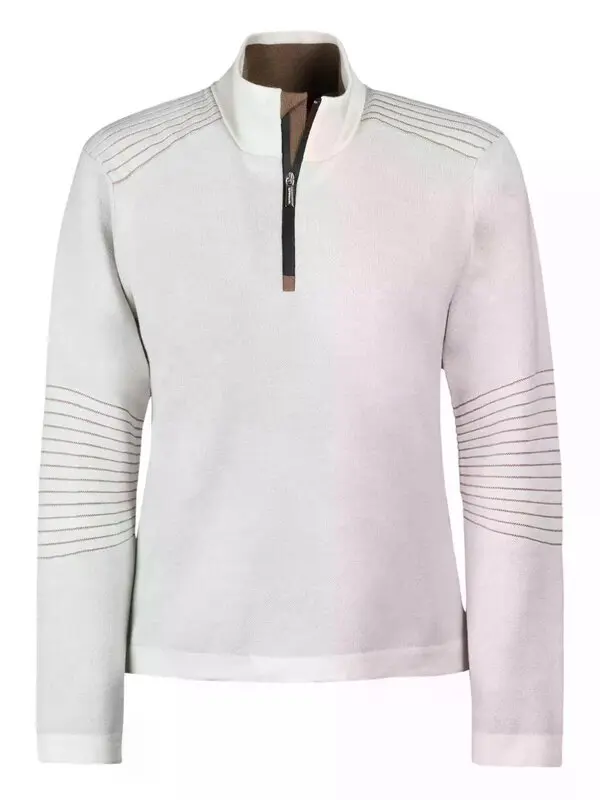 MOORER Half-zip Pullover Sweater