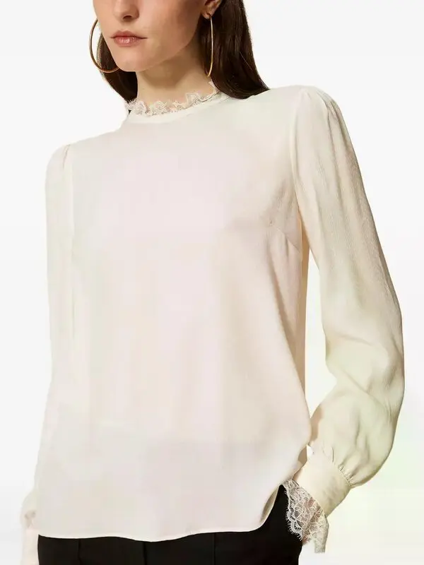 TWINSET Lace-trimmed Blouse