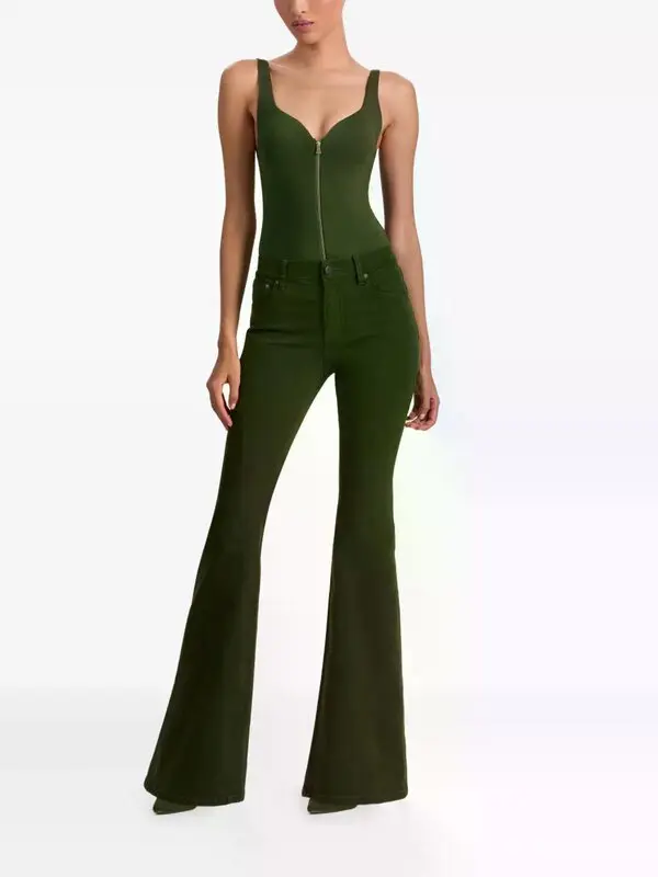 Alice + Olivia Eve Front-zip Jumpsuit