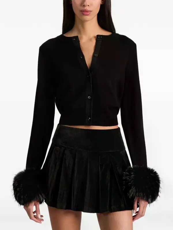 Alice + Olivia Dollie Cardigan - Black