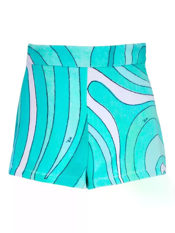 Emilio Pucci Marmo-print Cotton Shorts
