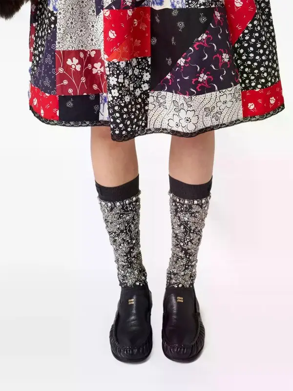 Miu Miu Patchwork Mini Skirt