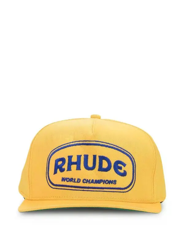 Rhude Logo-embroidered Baseball Cap - Yellow