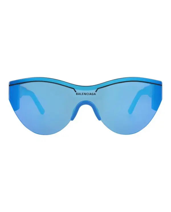 Balenciaga Shieldframe Recycled Acetate Sunglasses - Light Blue Light Blue Blue (bb0004s/30006541/013)