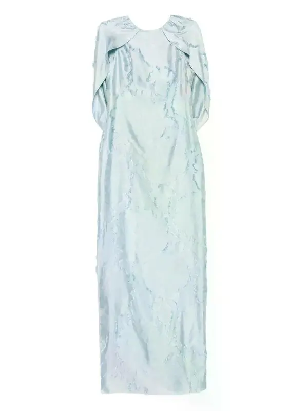 Amsale Floral-jacquard Dress