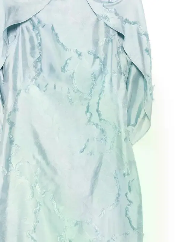 Amsale Floral-jacquard Dress