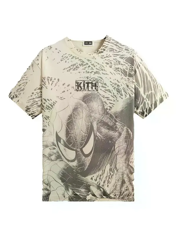 Kith X Marvel Spiderman Printed T-shirt - Grey