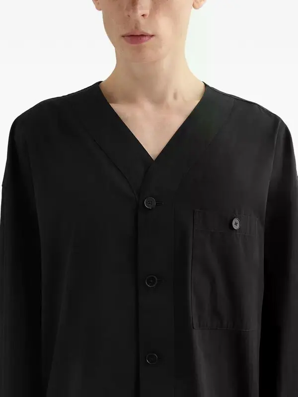 JIL SANDER Patch Pocket V-neck Shirt