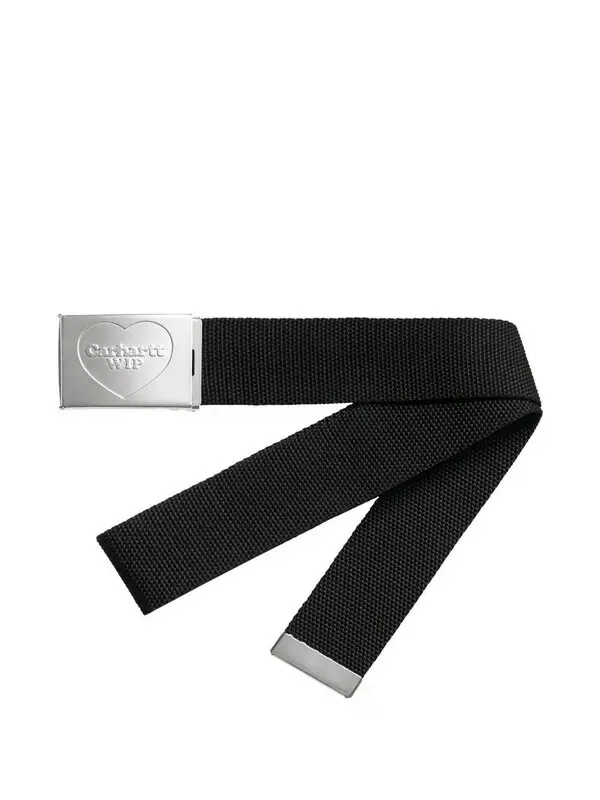 Carhartt Work In Progress Engraved Logo Belt - Black