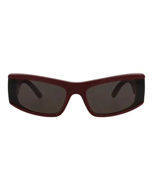 Balenciaga Cat Eye Recycled Acetate Sunglasses - Burgundy Burgundy Grey (bb0301s/30014519/004)