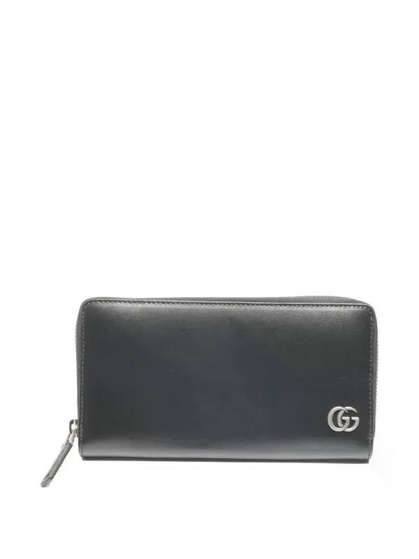 Gucci 2000-2020 Gg Marmon Zip Wallet - Black