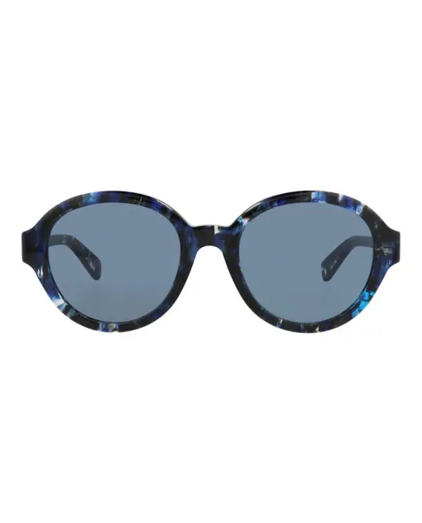 Chloé Round Frame Recycled Acetate Sunglasses - Blue Blue Blue (ch0156sk/30014195/003)