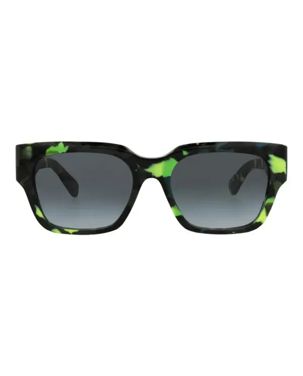 Chloé Square Frame Recycled Acetate Sunglasses - Green Green Grey (ch0190s/30014666/005)