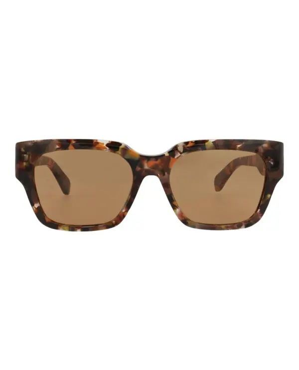 Chloé Square Frame Recycled Acetate Sunglasses - Havana Havana Brown (ch0190s/30014666/006)