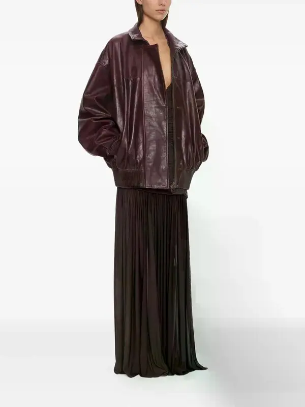 Christopher Esber Leather Bomber Jacket