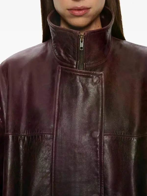 Christopher Esber Leather Bomber Jacket