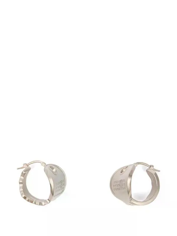 MAISON MARGIELA Numeric-engraved Hoop Earrings