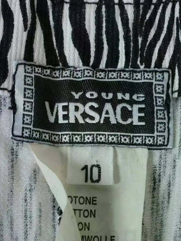 Versace 1980-1990s Zebra Print Vest