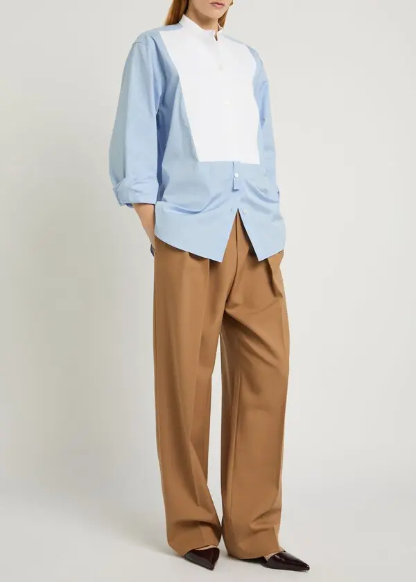 Stella McCartney Cotton Poplin Shirt - Light Blue