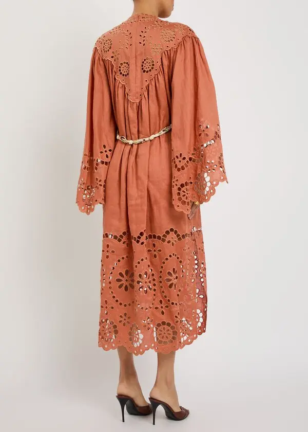 Zimmermann Awaken Embroidered Yoki Maxi Dress