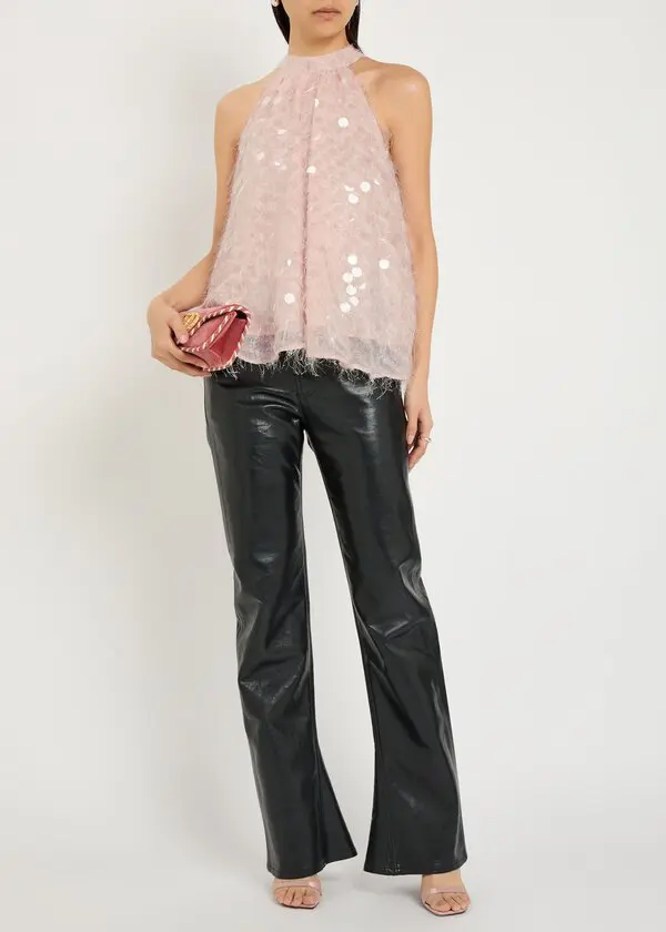 SISTER JANE Teese Embellished Voile Top