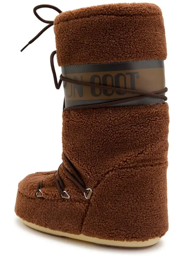 Moon Boot Icon Fleece Mid-calf Snow Boots - Brown