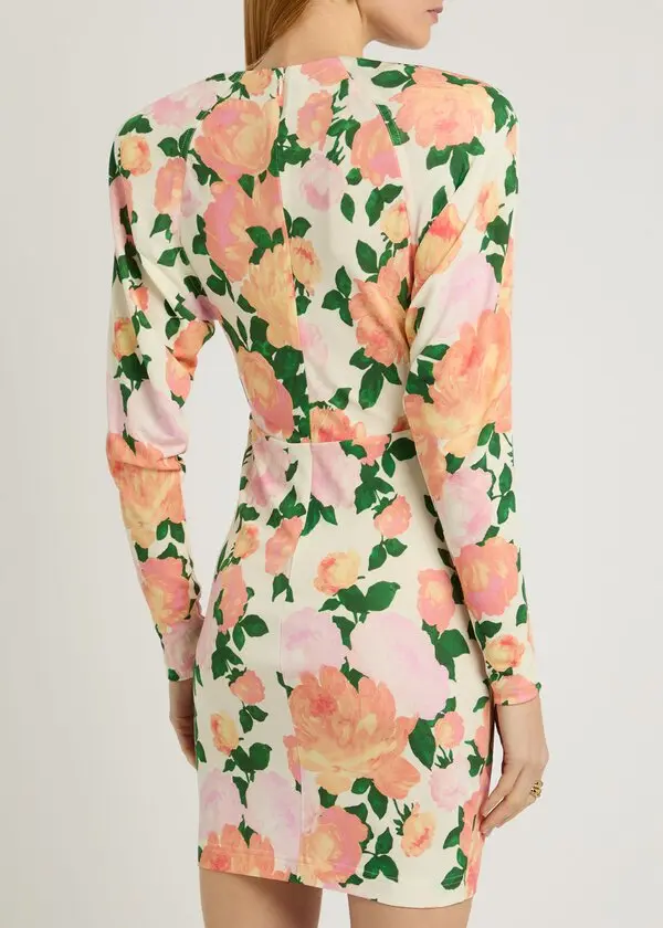 Stella McCartney Floral-print Crepe-jersey Mini Dress - Multicoloured 1
