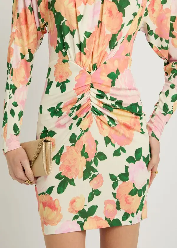 Stella McCartney Floral-print Crepe-jersey Mini Dress - Multicoloured 1